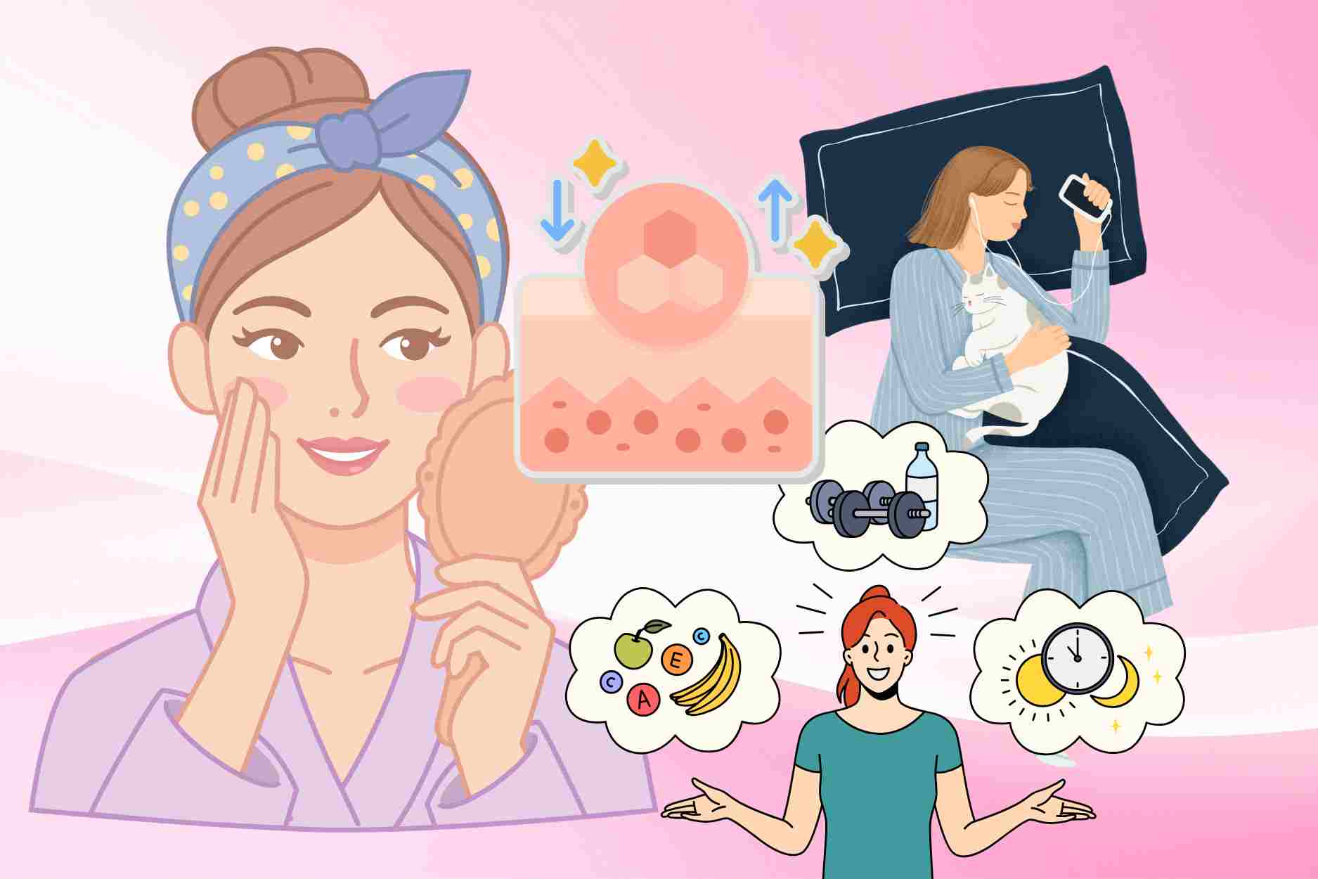 Muốn da đẹp hơn, đừng bỏ qua những thói quen này khi đi ngủ