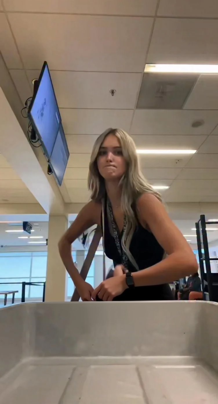 Airport security moment catches attention