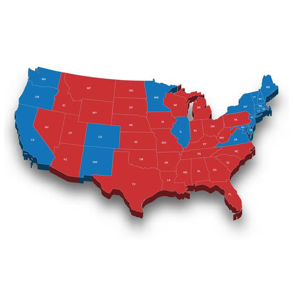 Forget red and blue. Pew maps 9 political identities