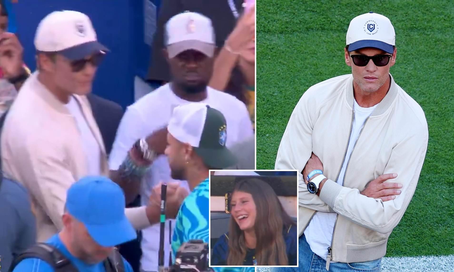 Tom Brady performs sweet handshake with daughter after rubbing ...