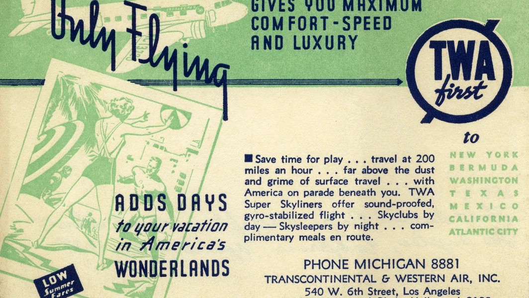 14 iconic vintage airline ads and collectibles