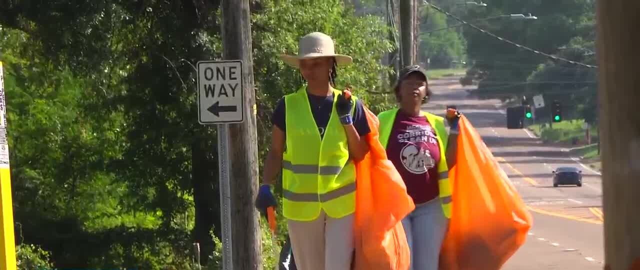 Volunteers clean up Terry Road as part of Jackson Rising Corridor series