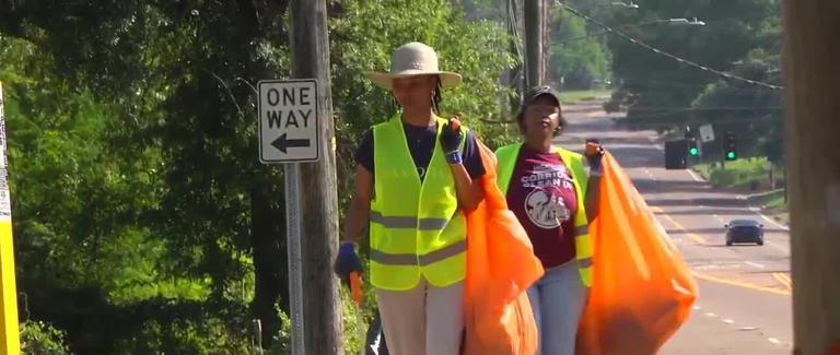Volunteers clean up Terry Road as part of Jackson Rising Corridor series