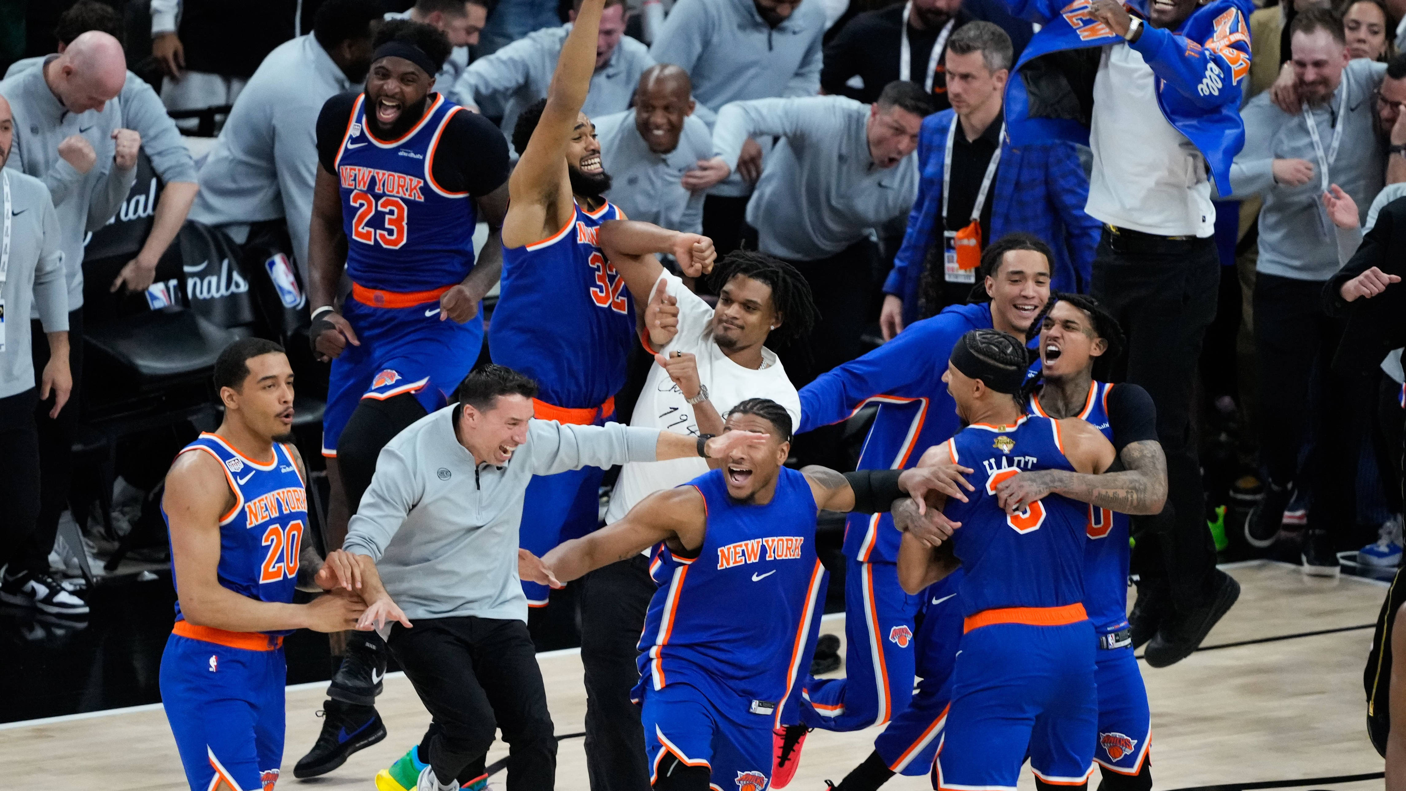 New York Knicks end NBA championship drought with win over San Antonio ...