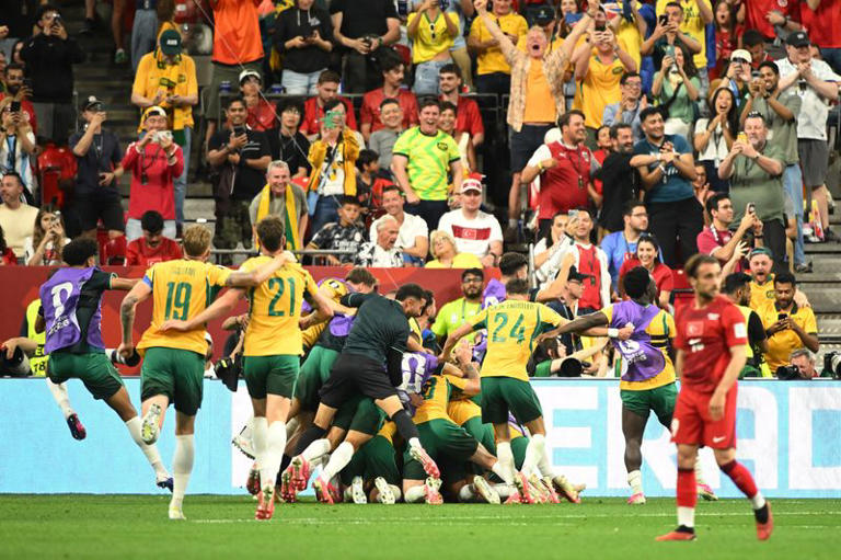 Soccer-Australia win 2-0 to spoil Turkey's return to World Cup stage