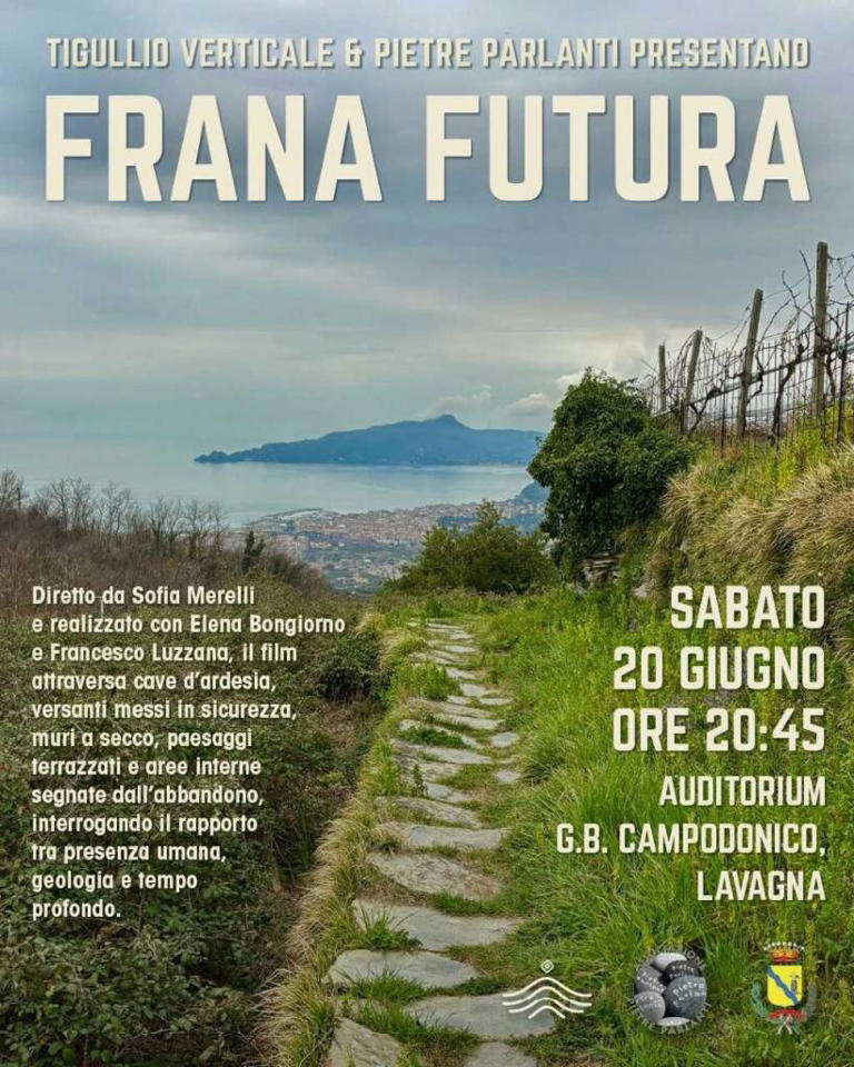Lavagna: proiezione di “Frana futuro” all’auditorium Campodonico