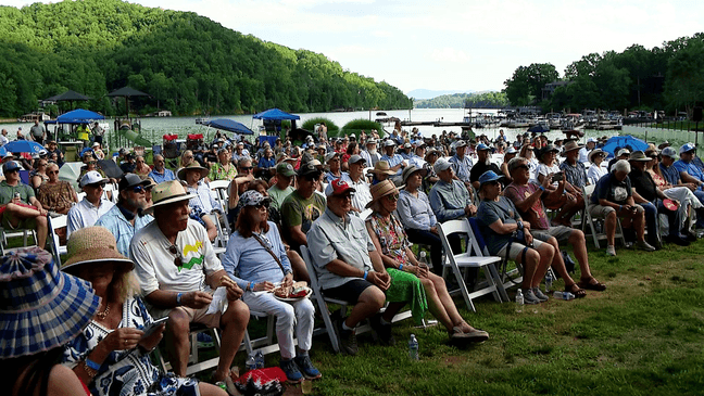Bluegrass concert draws crowds to Lake Lure as tourism rebounds post-Helene