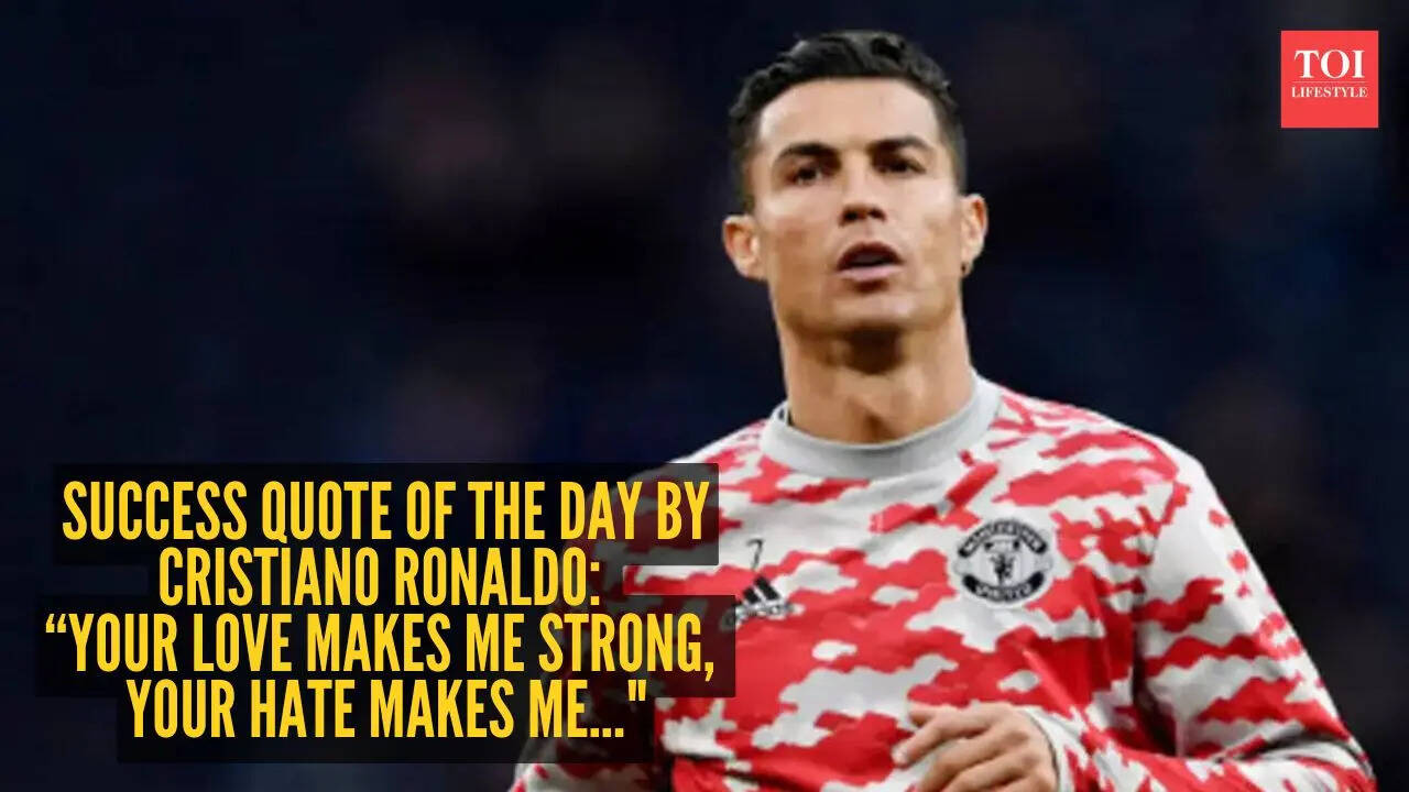 Success quote of the day by football GOAT Cristiano Ronaldo: “Your love ...