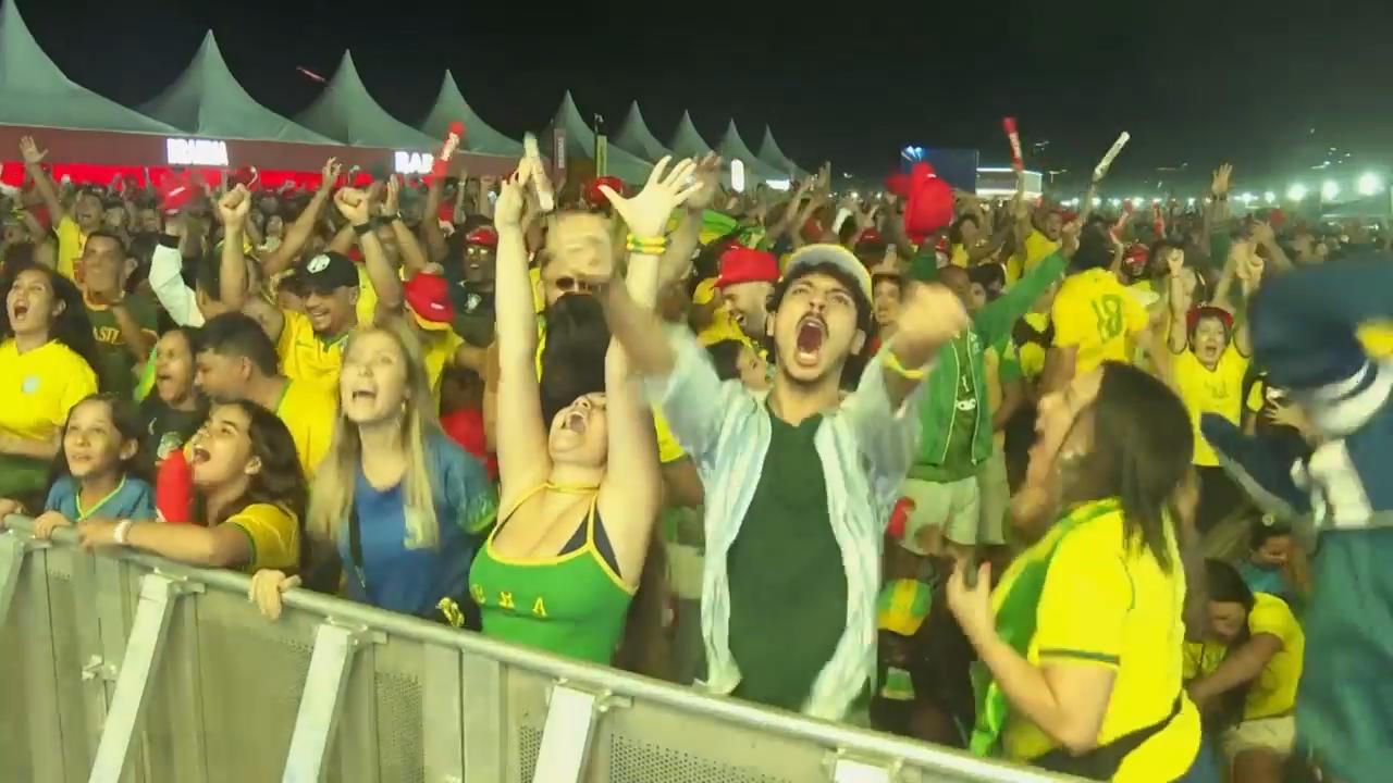 Brazil fans pack Copacabana Beach for World Cup opener against Morocco