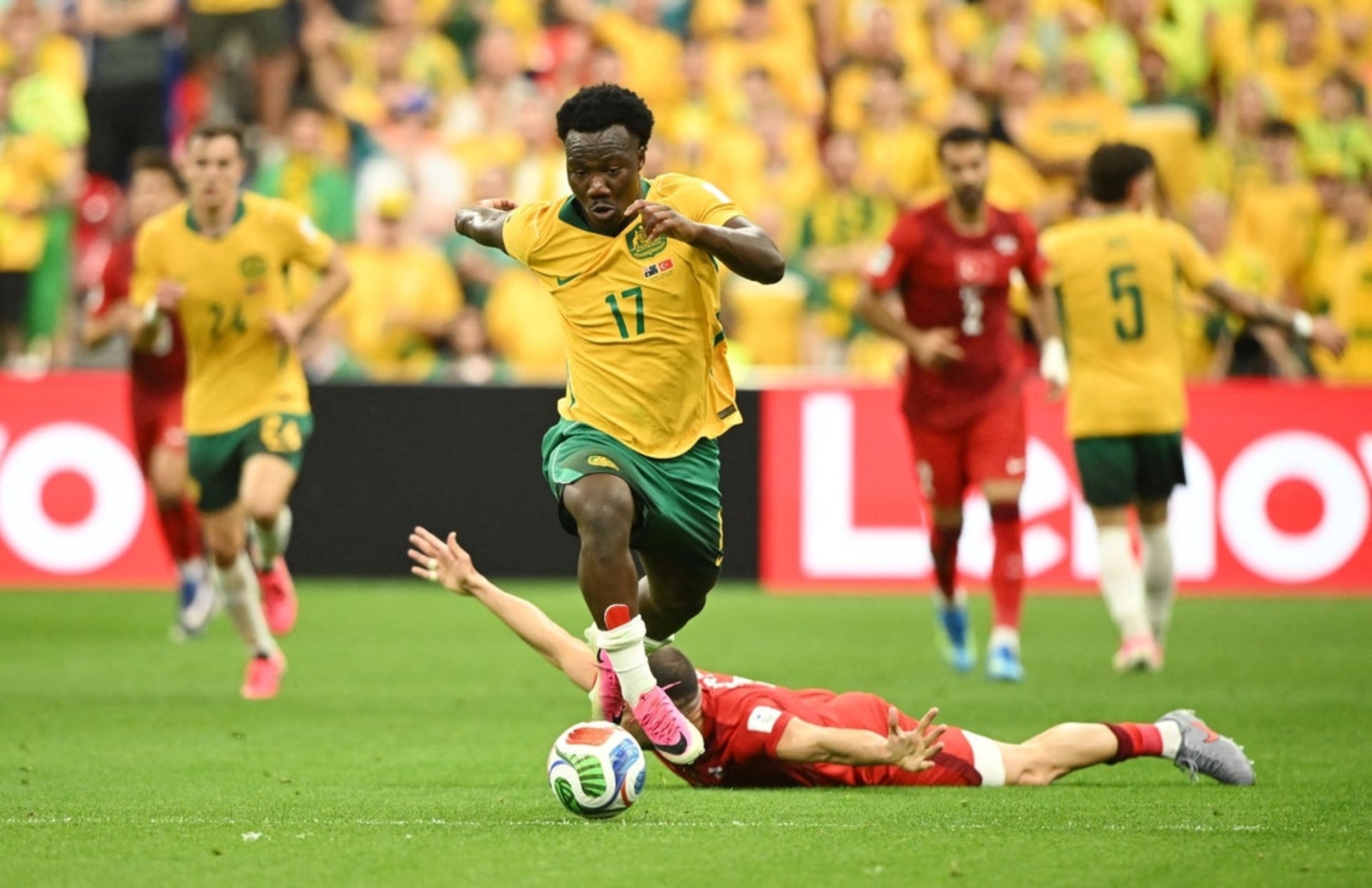 Australia scores twice against run of play, blanks Turkey in opener