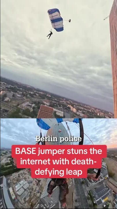 Base jumper stuns the internet with death-defying leap #themirror