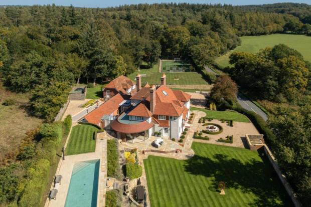 Home in national park with pool, acres of land, a tennis court and ...