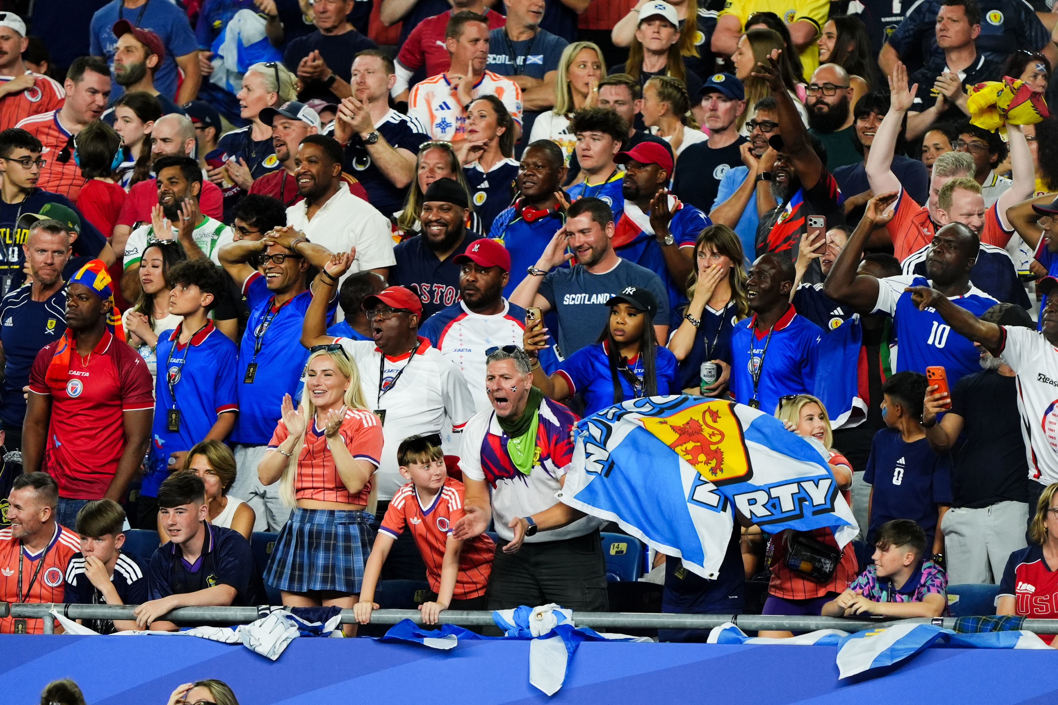 Watch the country go wild as Scotland scores a goal against Haiti in ...