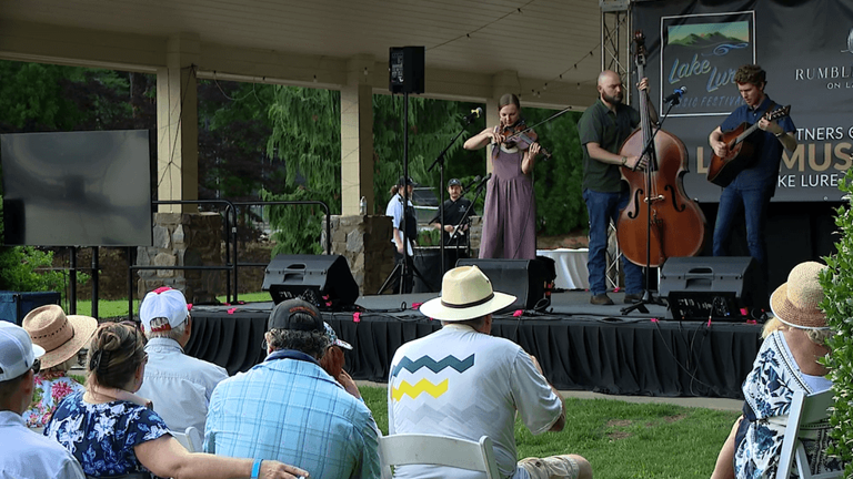 Bluegrass concert draws crowds to Lake Lure as tourism rebounds post-Helene