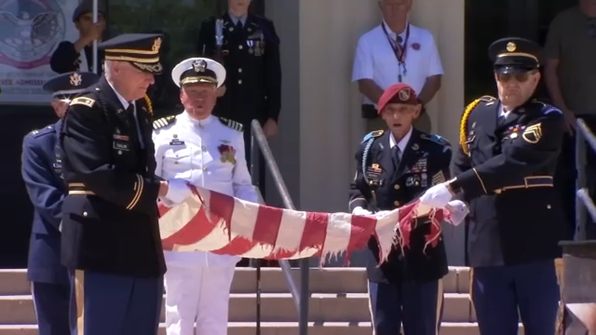 City of Fresno hosts its first American flag retirement ceremony