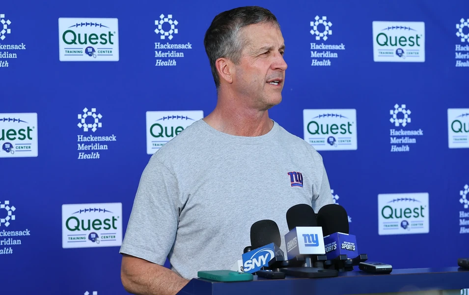 Harbaugh's Giants face 22% playoff chance in 2026