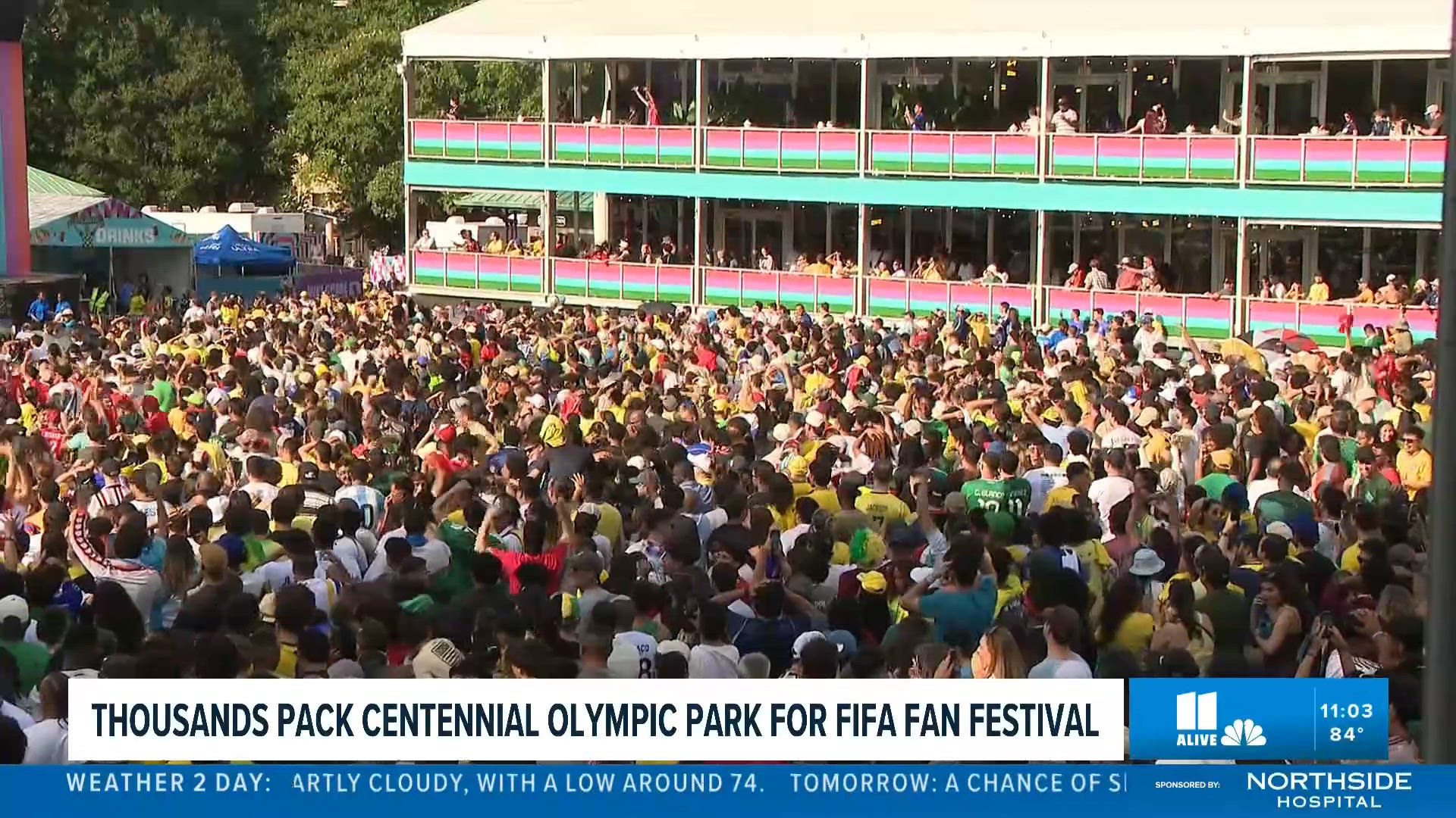 Thousands pack Centennial Olympic Park for FIFA Fan Festival