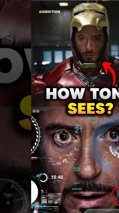 How Tony sees information on his HUD? #ironman #tonystark #mcu