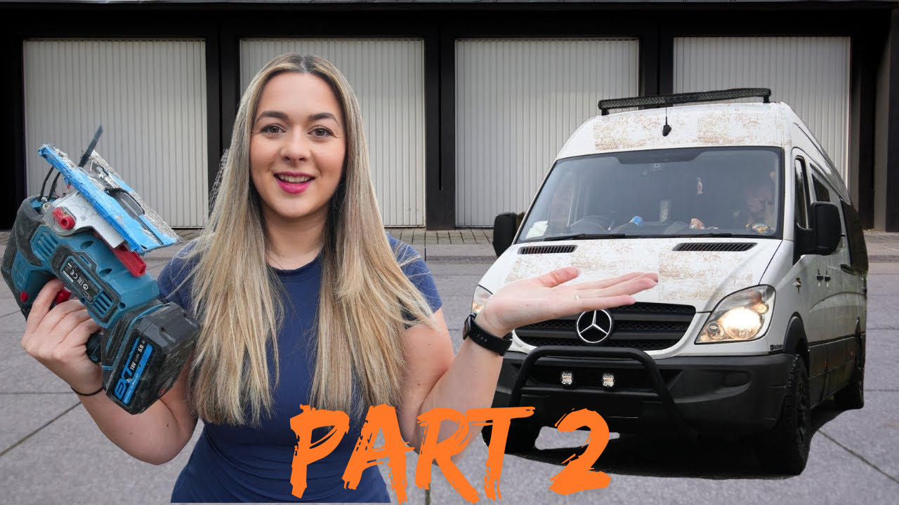 Can we transform a rusty Sprinter van into luxury camper part 2