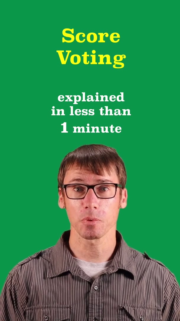 Score voting explained in less than one minute #shorts