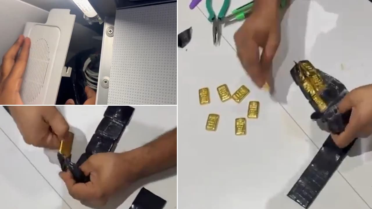 Watch: Customs find Rs 4.27 crore gold haul hidden in IndiGo aircraft's ...
