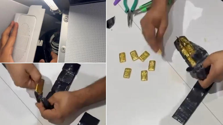 Watch: Customs find Rs 4.27 crore gold haul hidden in IndiGo aircraft's ...
