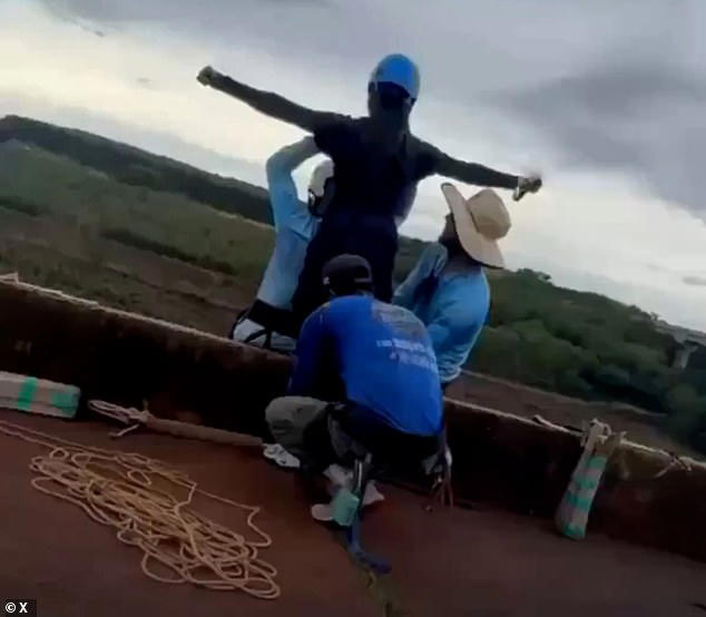 Moment woman, 21, is thrown to her death after staff forgot to attach ...