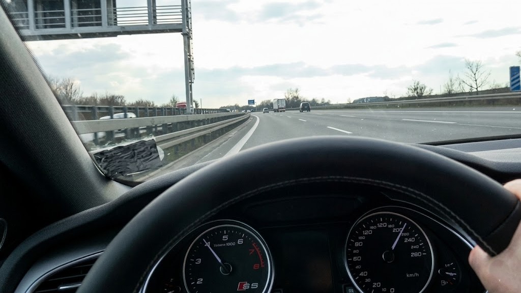 Taking the Audi S5 out for a high-speed drive