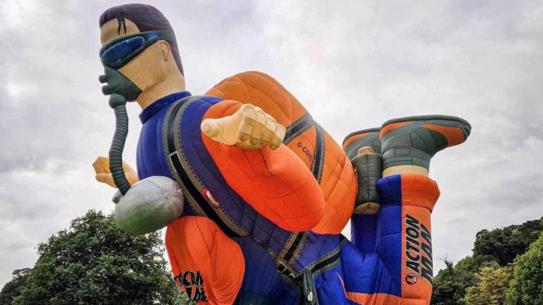 In pictures: Action Man balloon, cheese rolling and a royal wedding