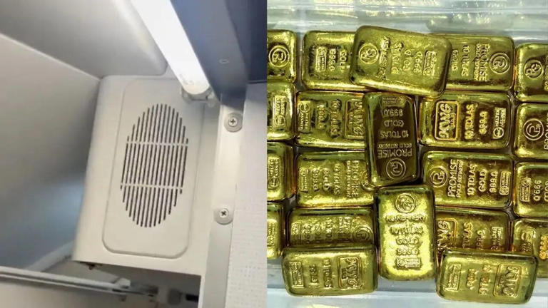 Watch: Gold worth Rs 4.3 crore seized from aircraft lavatory speaker on ...