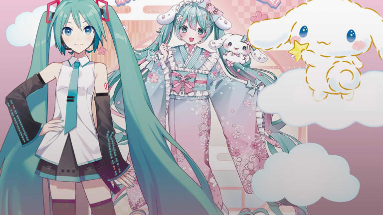 Hatsune Miku & Cinnamoroll officially reunite this June in new first look
