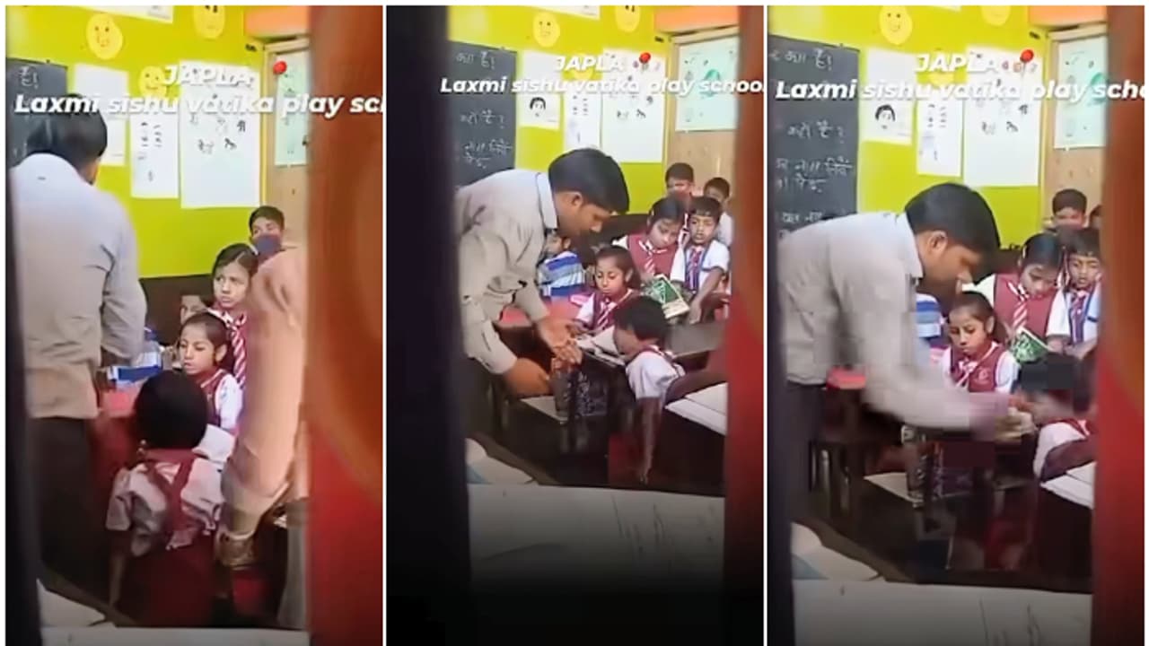 Viral video: Jharkhand play school principal allegedly slaps kids ...