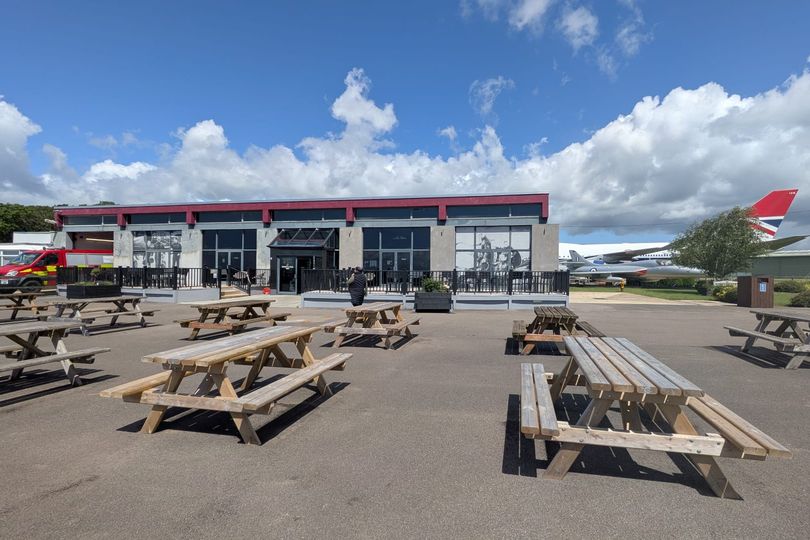 I ate breakfast by the runway at Cotswold Airport watching light ...