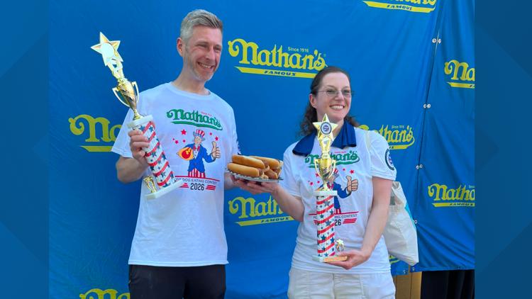 A dozen people competed this weekend to qualify for the Nathan's Famous ...