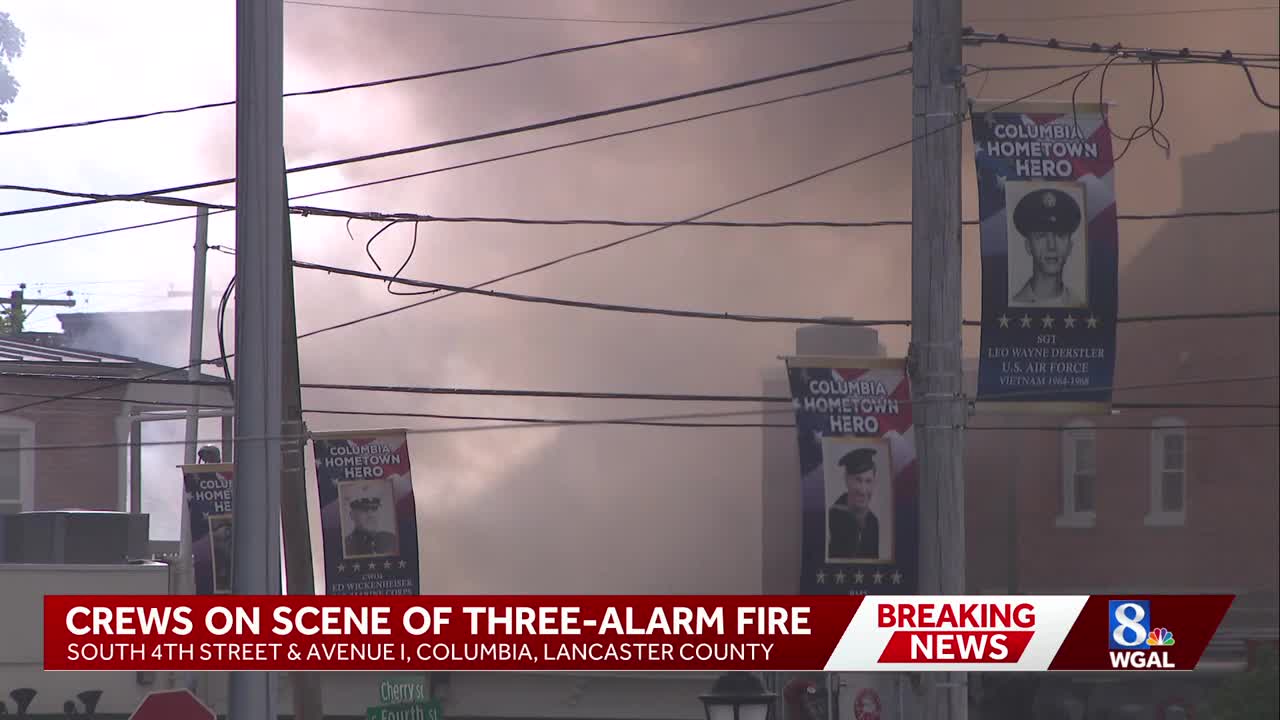 Crews respond to house fire in Columbia Borough