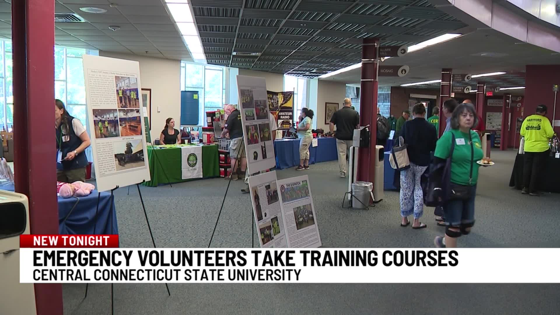 Emergency response volunteers train at Central Connecticut State