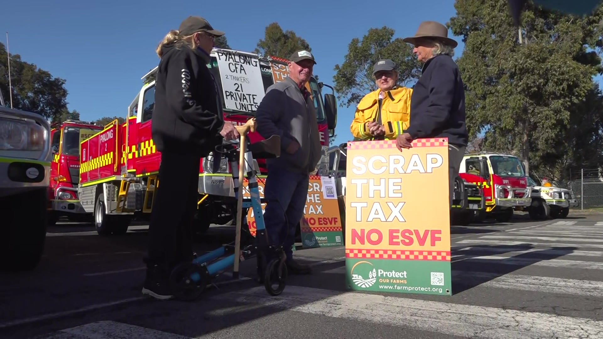 Hundreds of regional firefighters rally against controversial levy in ...