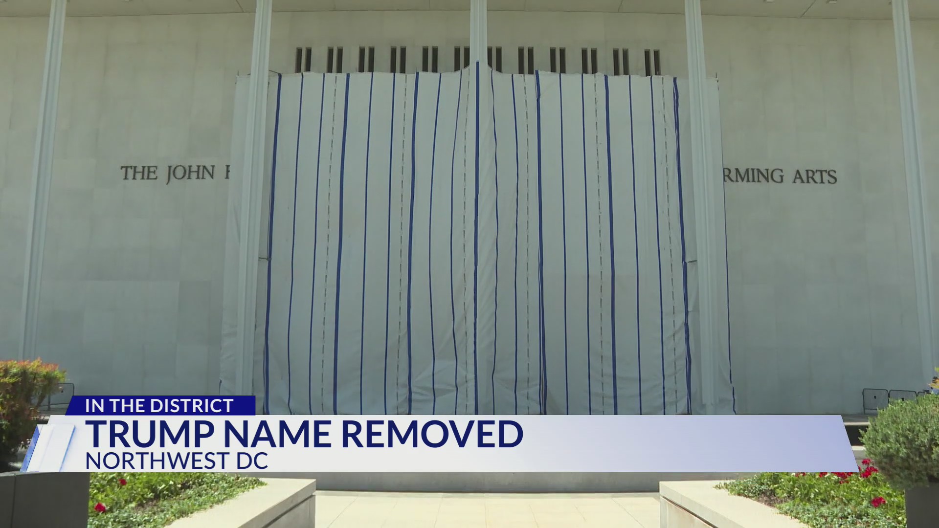 Trump’s name removed from Kennedy Center after court order