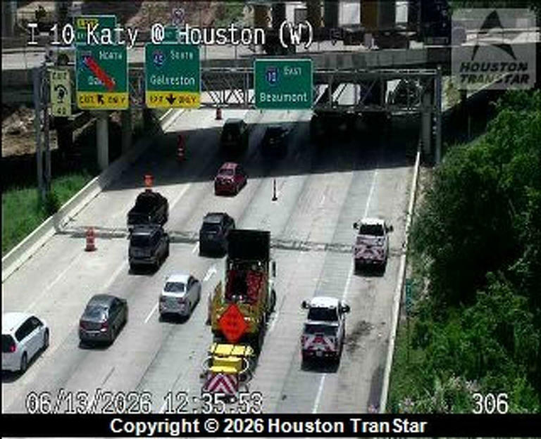 Some eastbound I-10 lanes closed at Houston Avenue after another truck ...