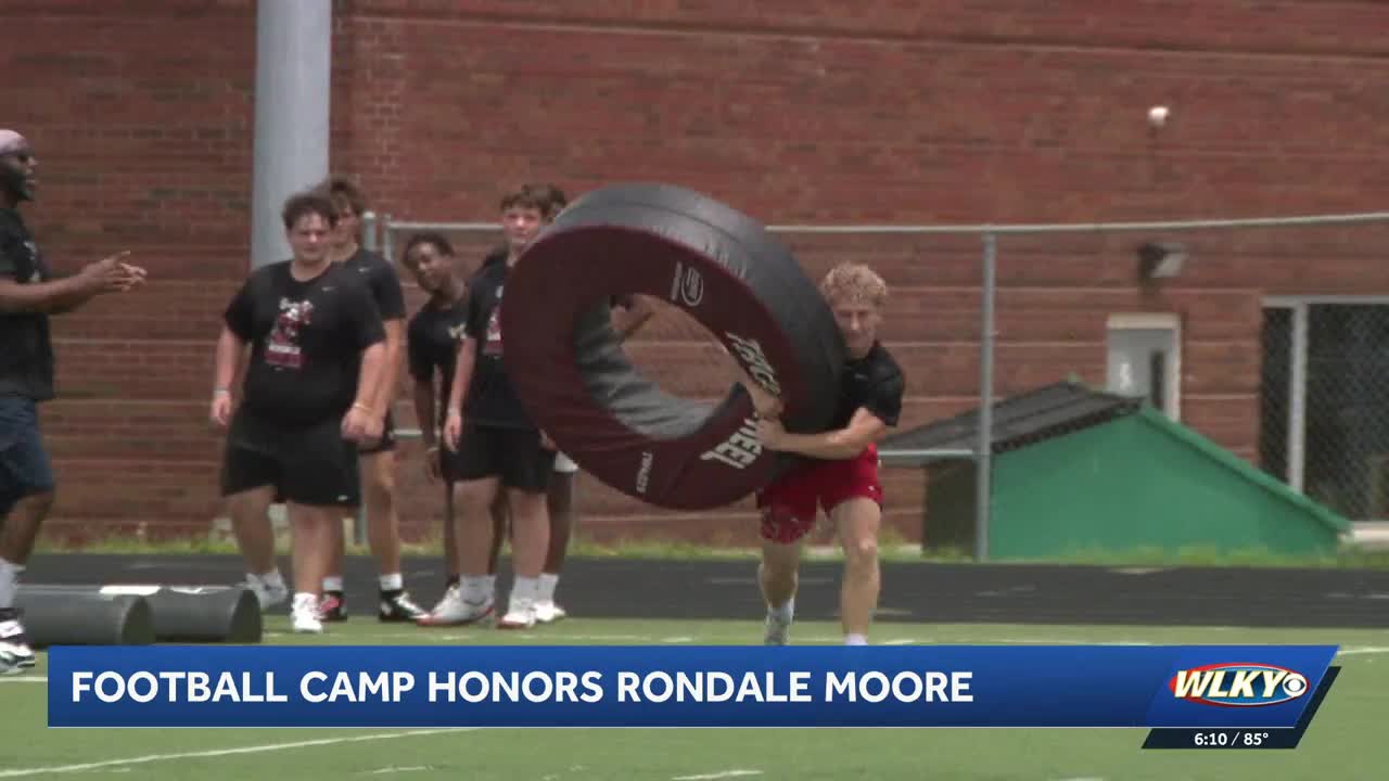 Youth football camp held in memory of NFL wide receiver Rondale Moore