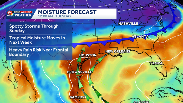 Tropics: Gulf disturbance could bring heavy rain to Louisiana ...