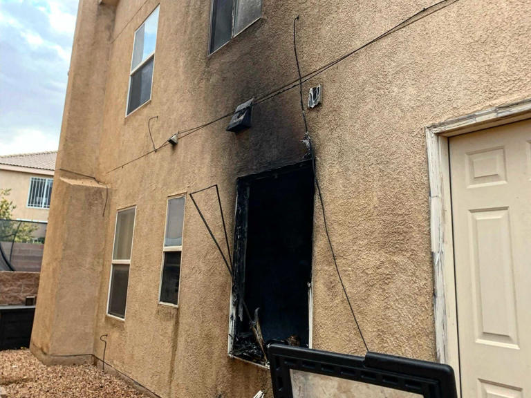 Four people displaced after a structure fire in northwest Albuquerque