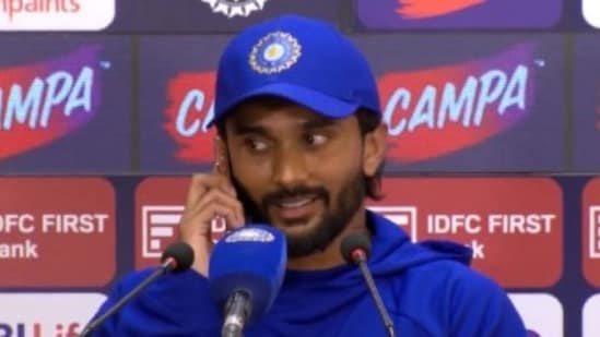 Nitish Kumar Reddy pauses post-match press conference midway to answer ...