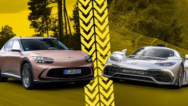 Genesis GV60 vs Mercedes-AMG One luxury EV meets Formula One hybrid