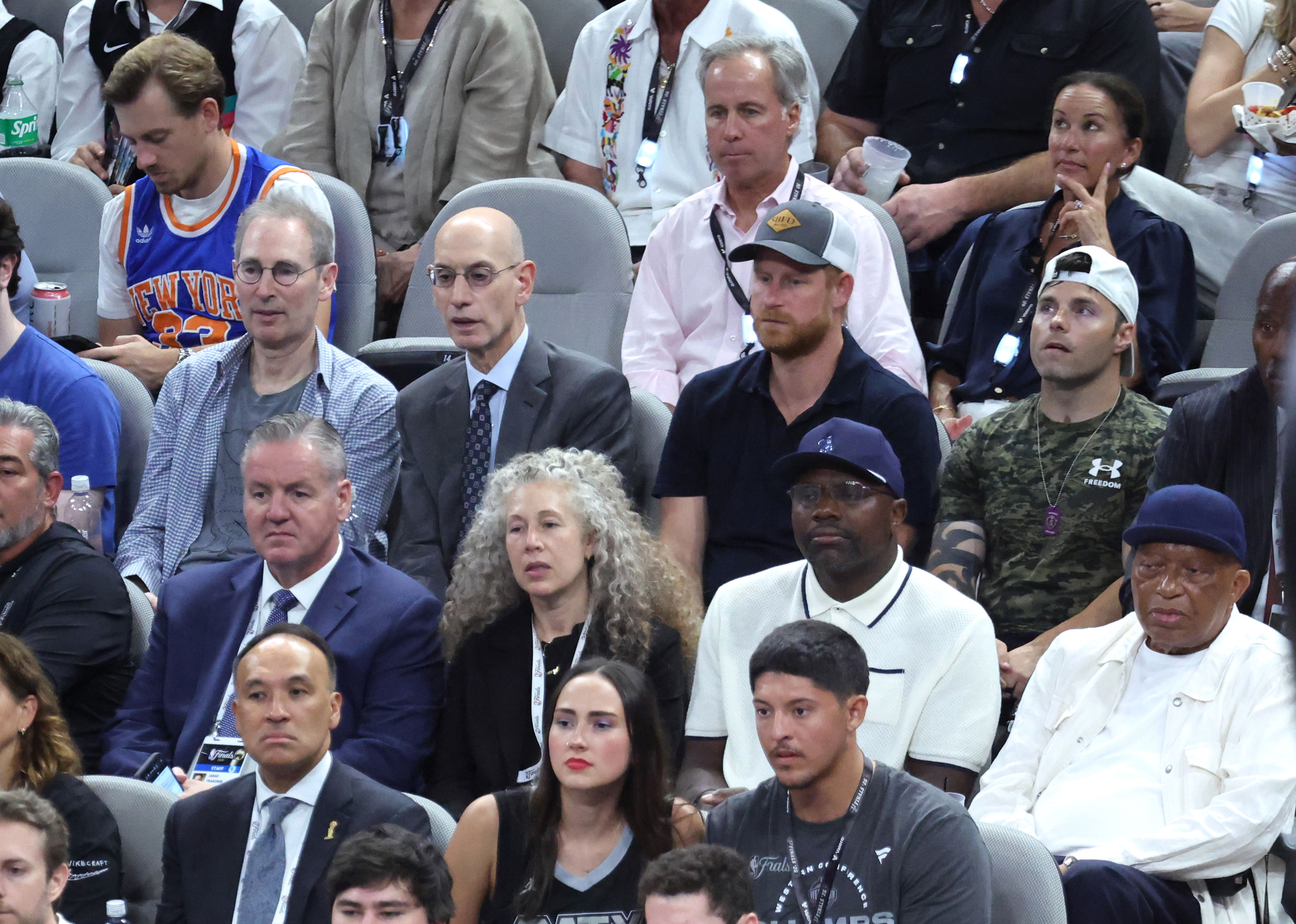 Prince Harry relegated to 8th row at Knicks vs. Spurs game — while ...