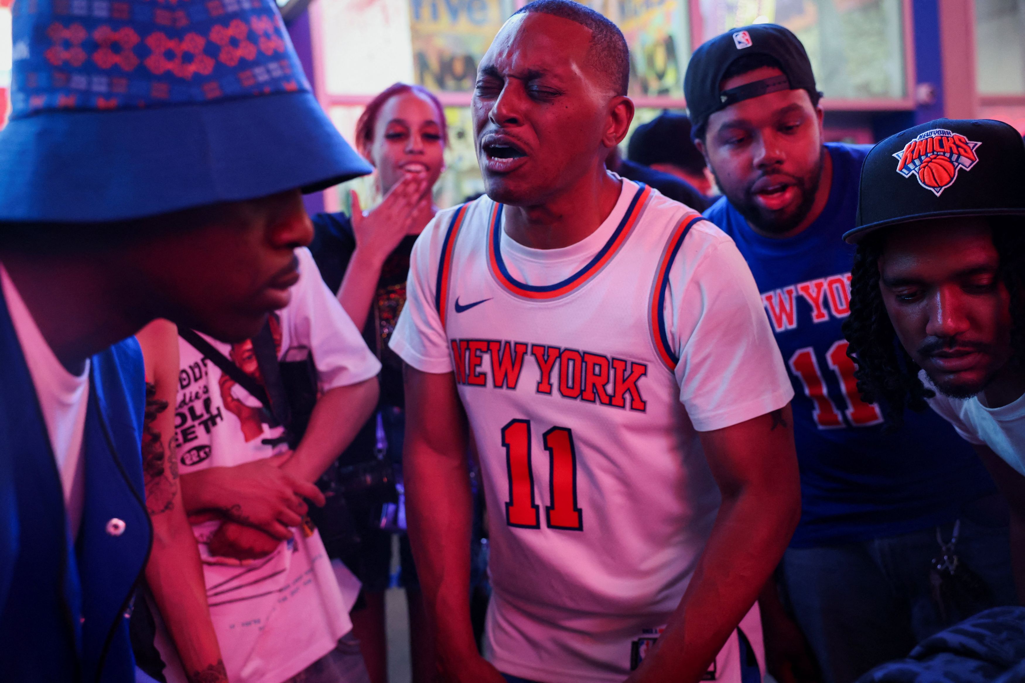 New Yorkers flood the city as Knicks win improbable NBA title