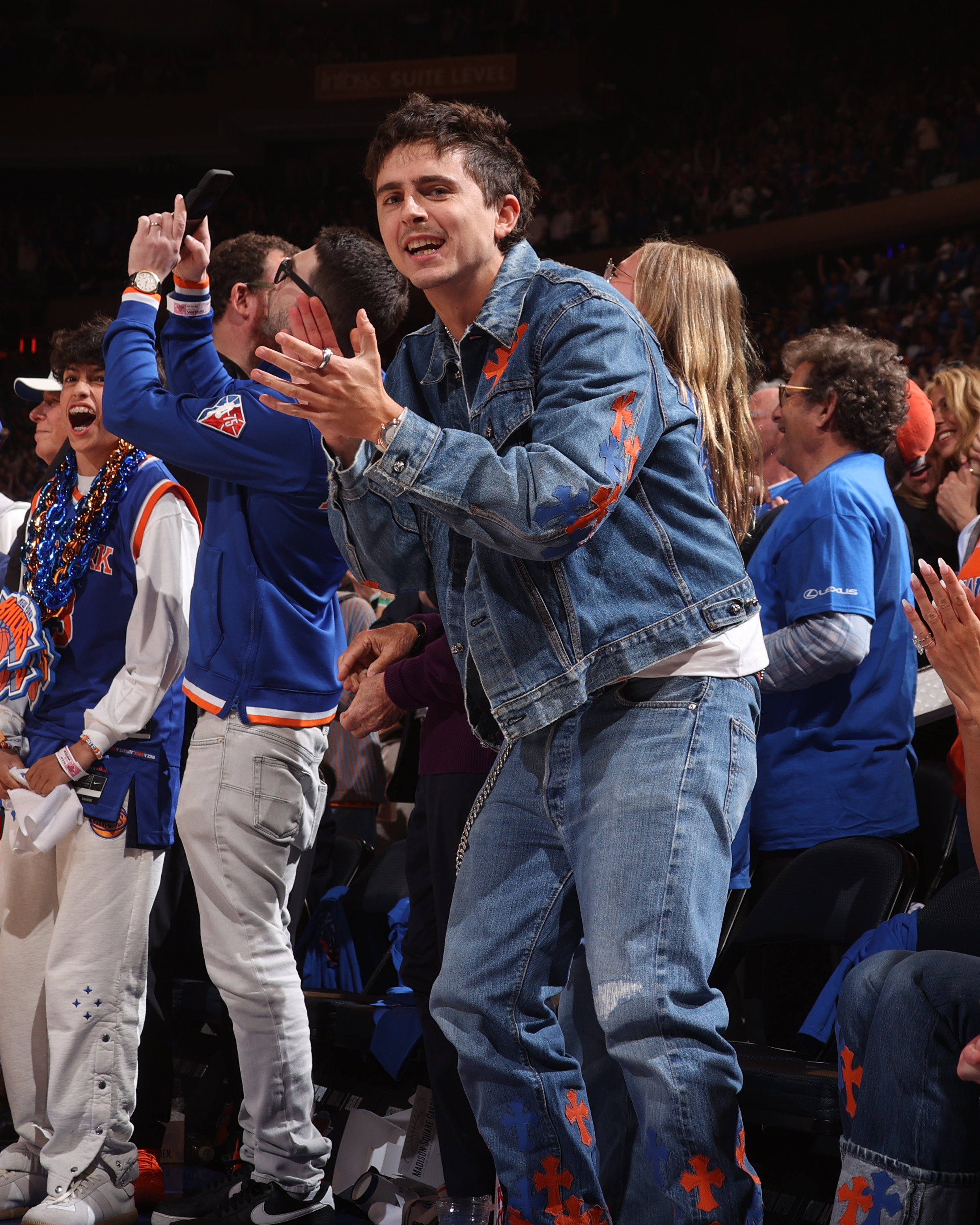 Prince Harry, Timothée Chalamet and more celebs celebrate Knicks’ NBA ...