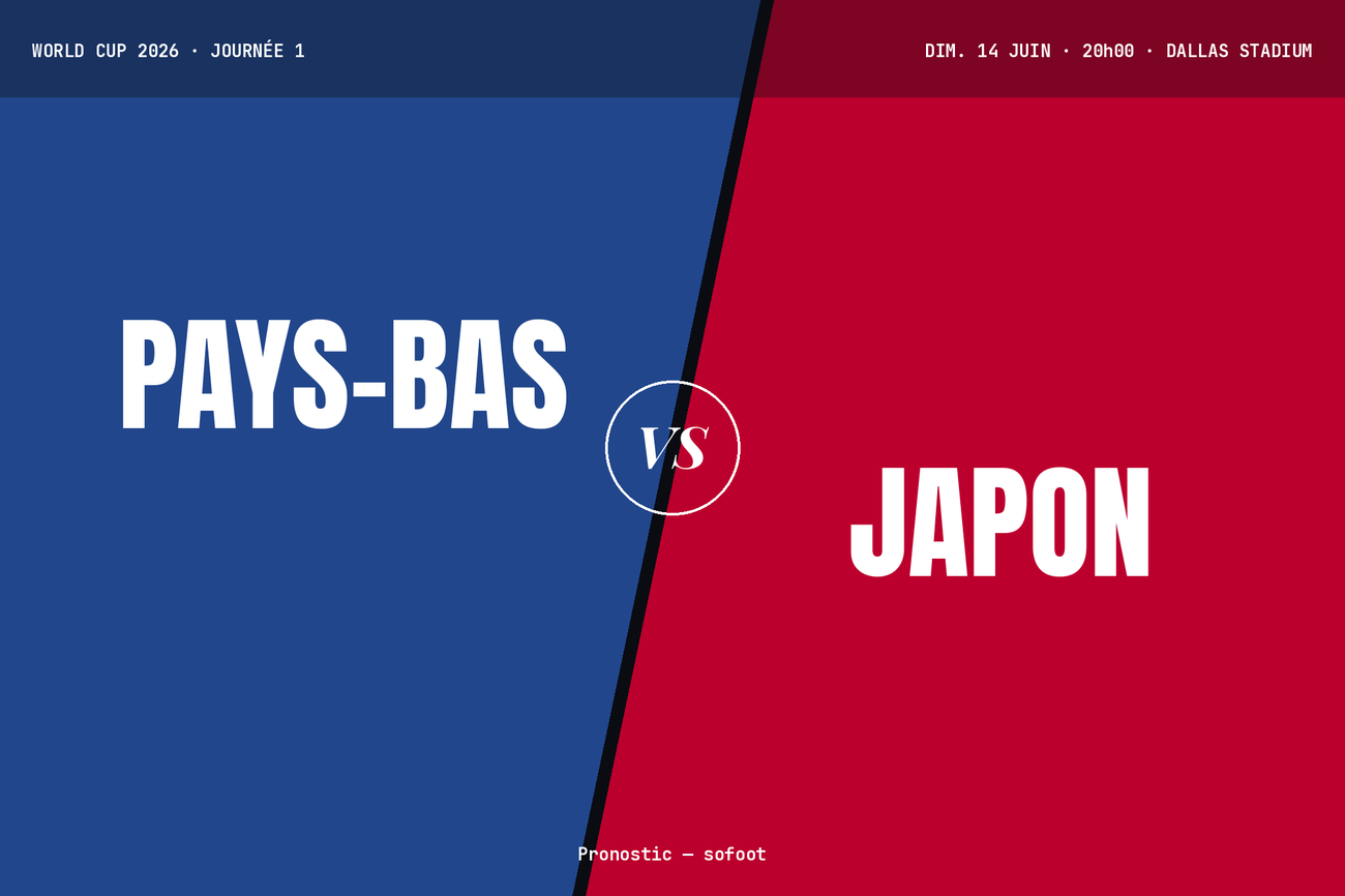 Pronostic Pays-Bas Japon : analyse, cotes et prono Coupe du Monde