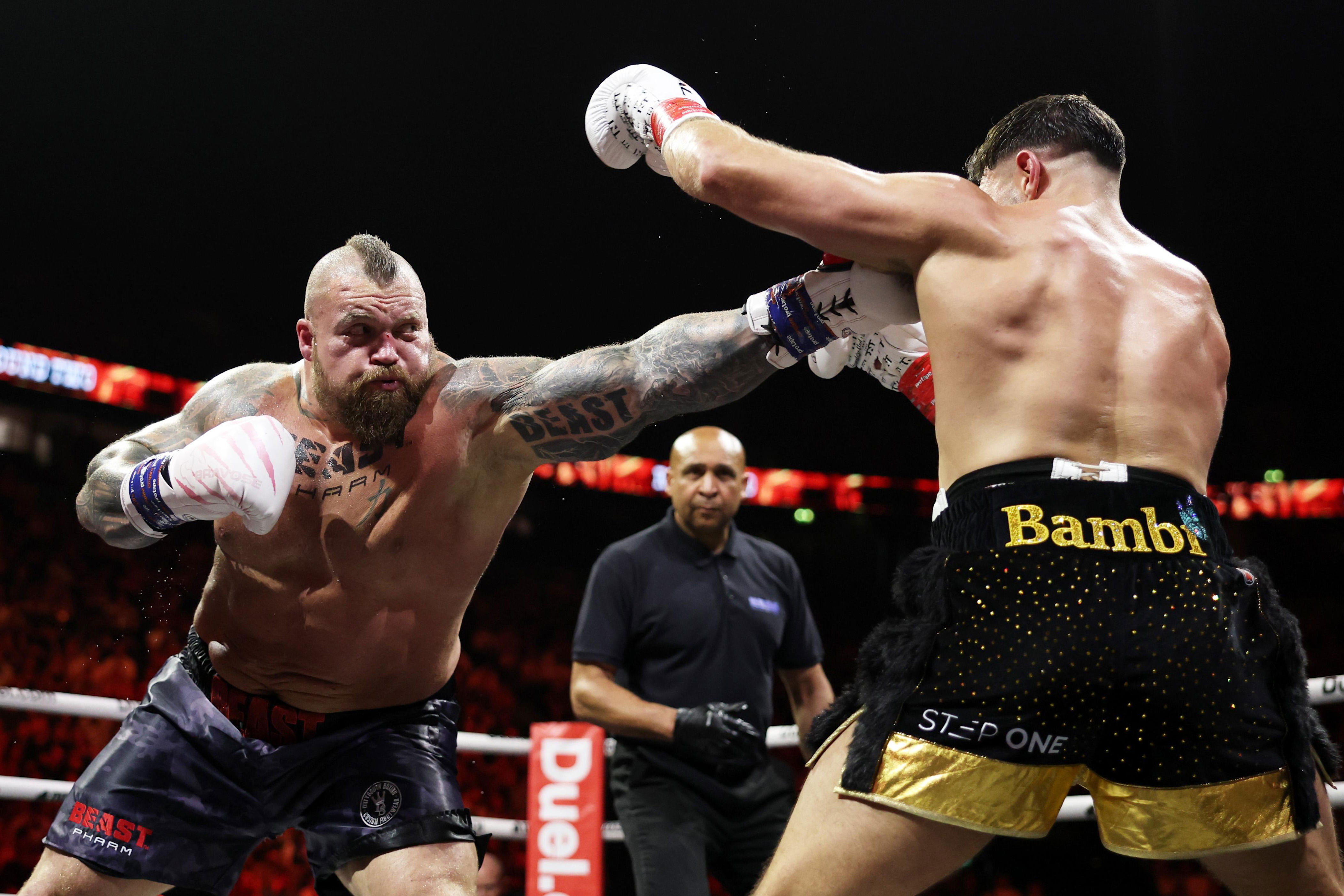 Eddie Hall vs. Tommy Fury full fight video highlights
