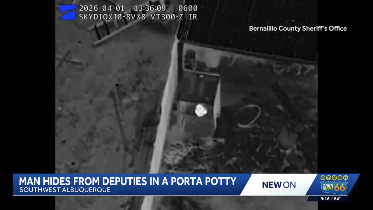Fugitive found hiding in homemade outhouse in Albuquerque